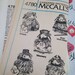 UNCUT: Mccall's 4780 Sewing Pattern for Wombles, It's a Wombleful World ...