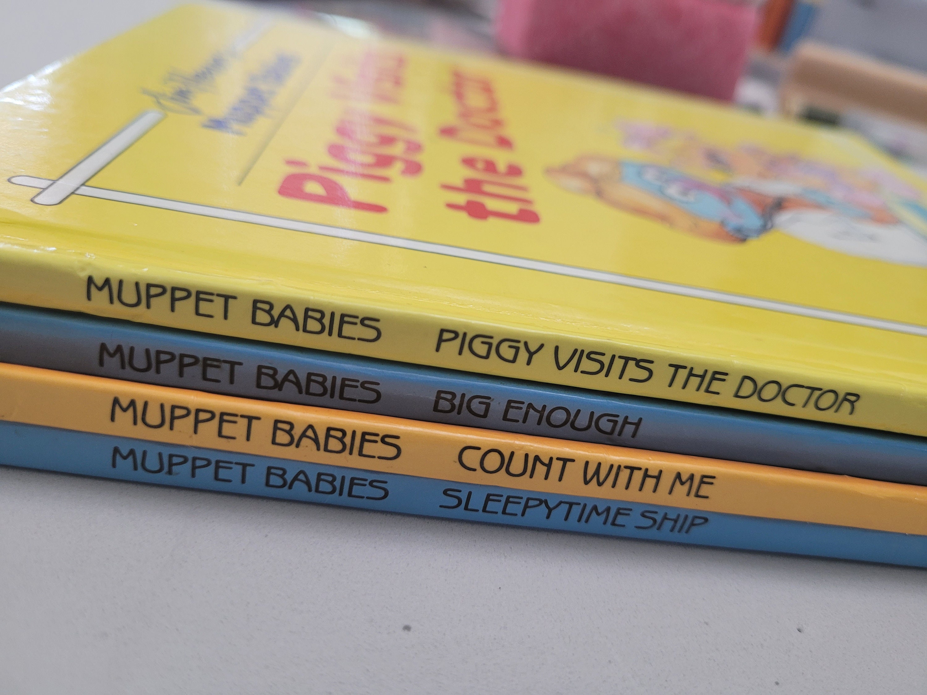 Set of 4 Jim Henson's Muppet Babies Books: Piggy Visits the Doctor, Big ...