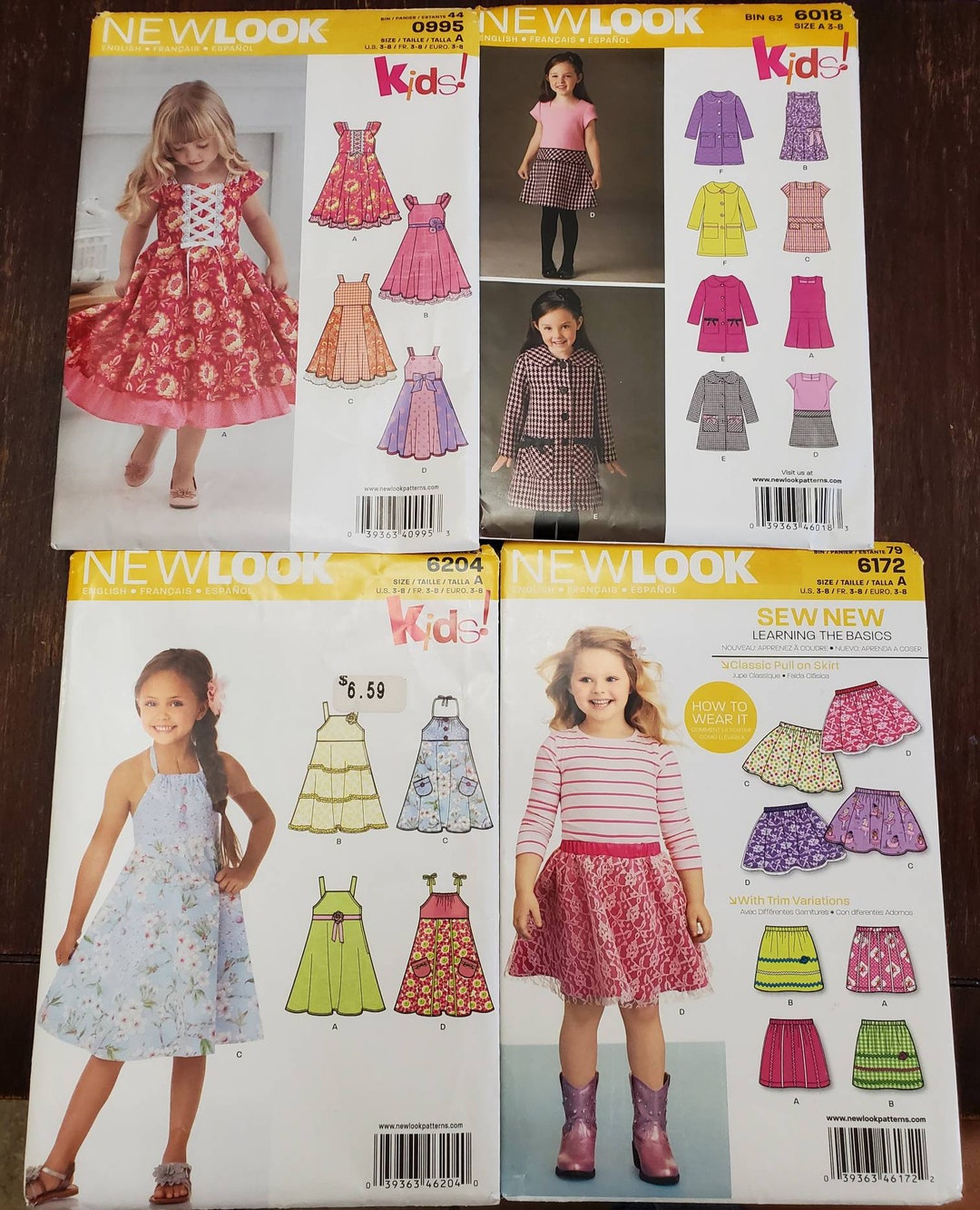 UNCUT: Simplicity New Look 0995 Kids Pattern, New Look 6018, New Look ...