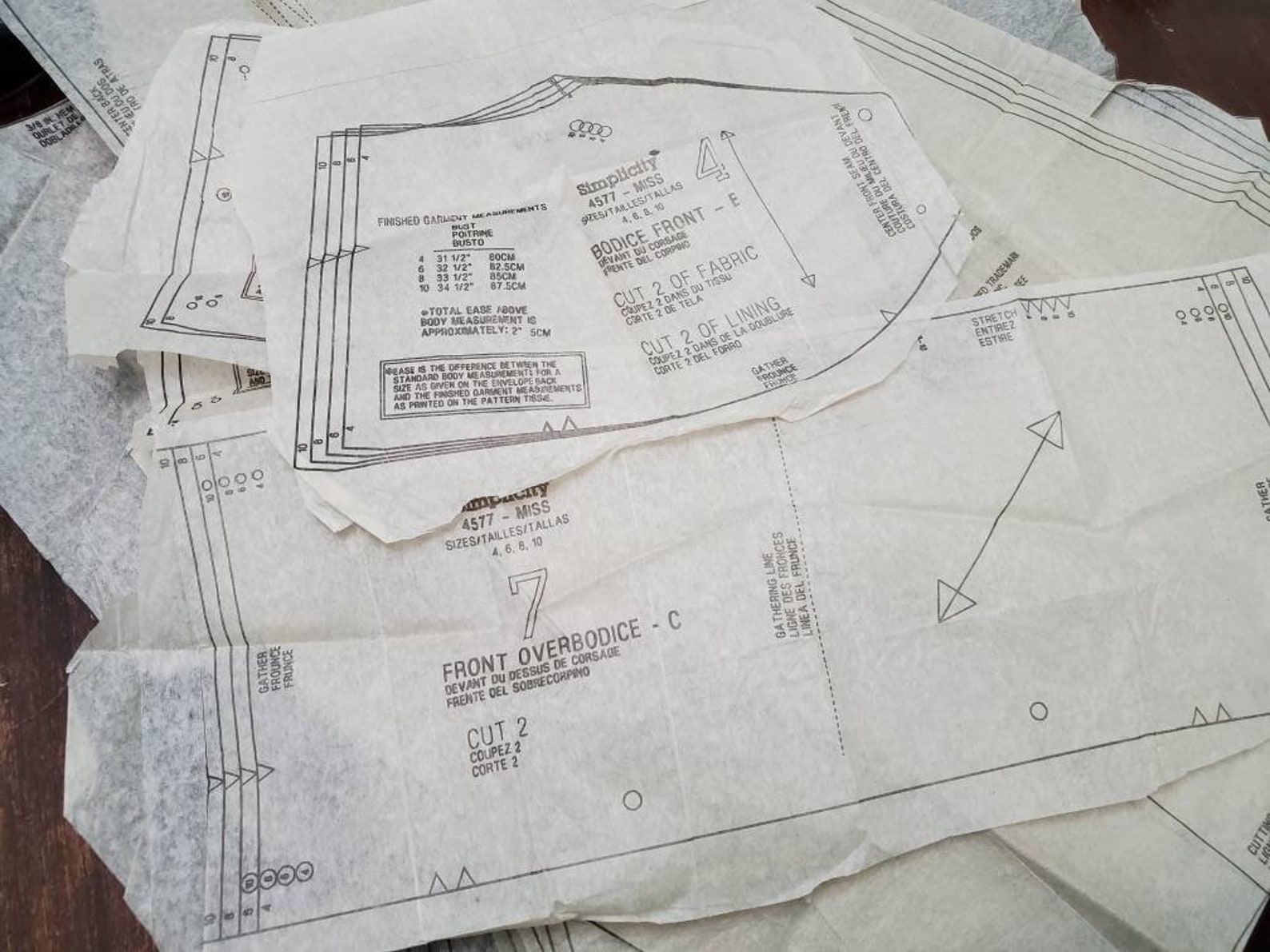 CUT & COMPLETE Simplicity 4577 Pattern, Evening Gown Pattern long or ...