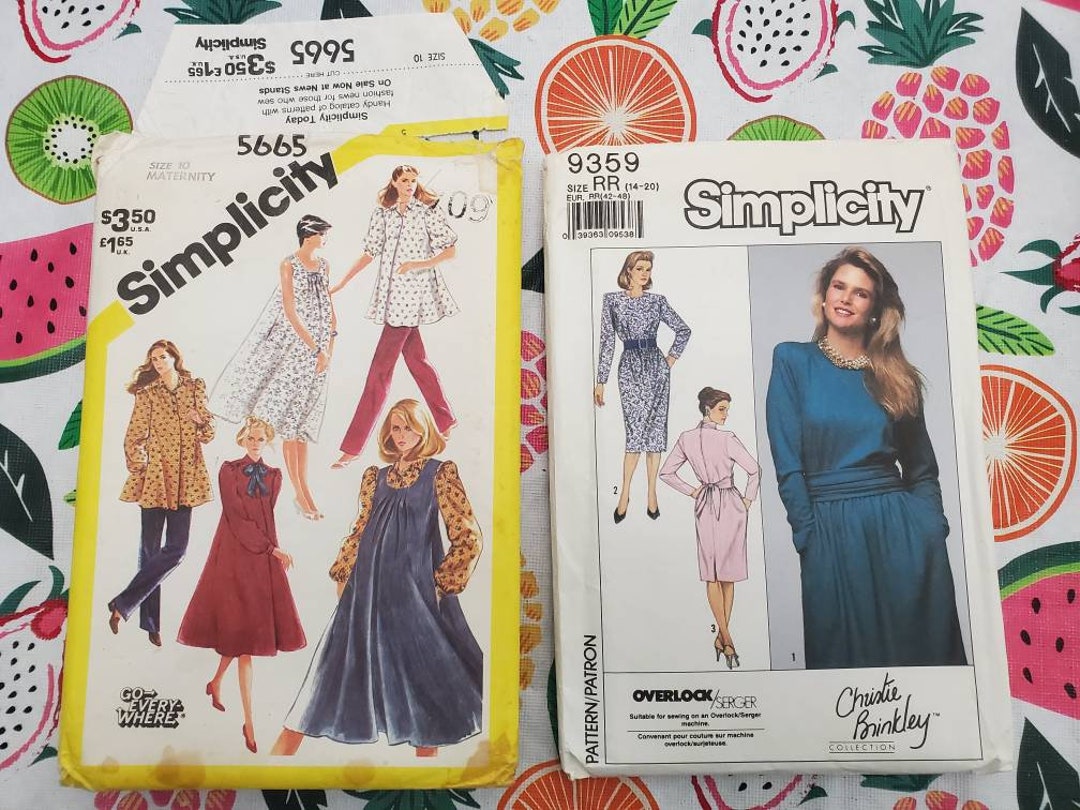 UNCUT: Simplicity 5665 Sewing Pattern, Simplicity 9359 Pattern ...