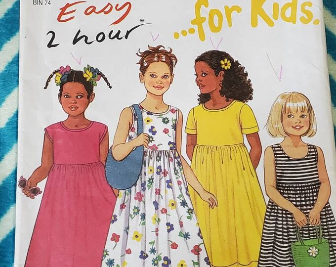 UNCUT: New Look 6768 Pattern...for Kids Pattern. Girl's Dress Pattern ...