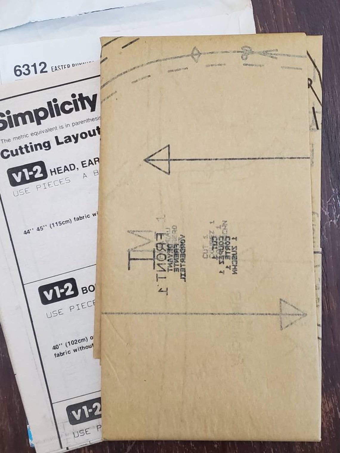 UNCUT: Simplicity 6312 Pattern, Simplicity Crafts Pattern for Easter ...