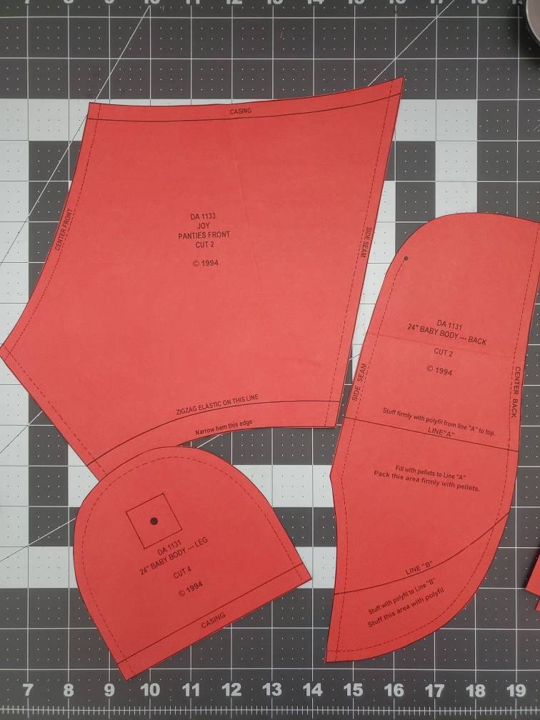 The Doll Artworks Inc Pattern DA 1131, DA 1133 / Joy Doll by Kelly ...