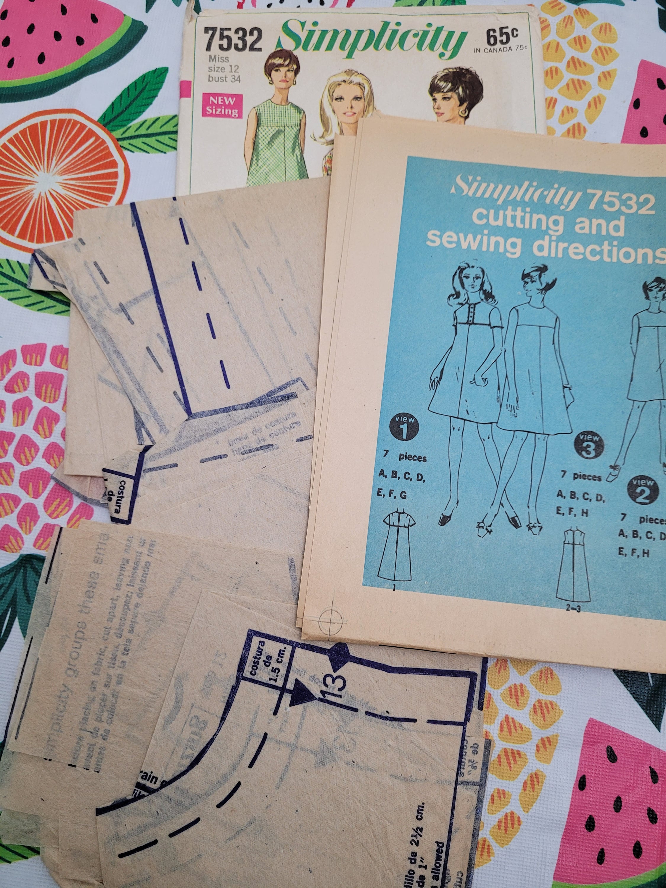 CUT: Simplicity 7252 Pattern, Simplicity 7580 Pattern, Simplicity 7634 ...