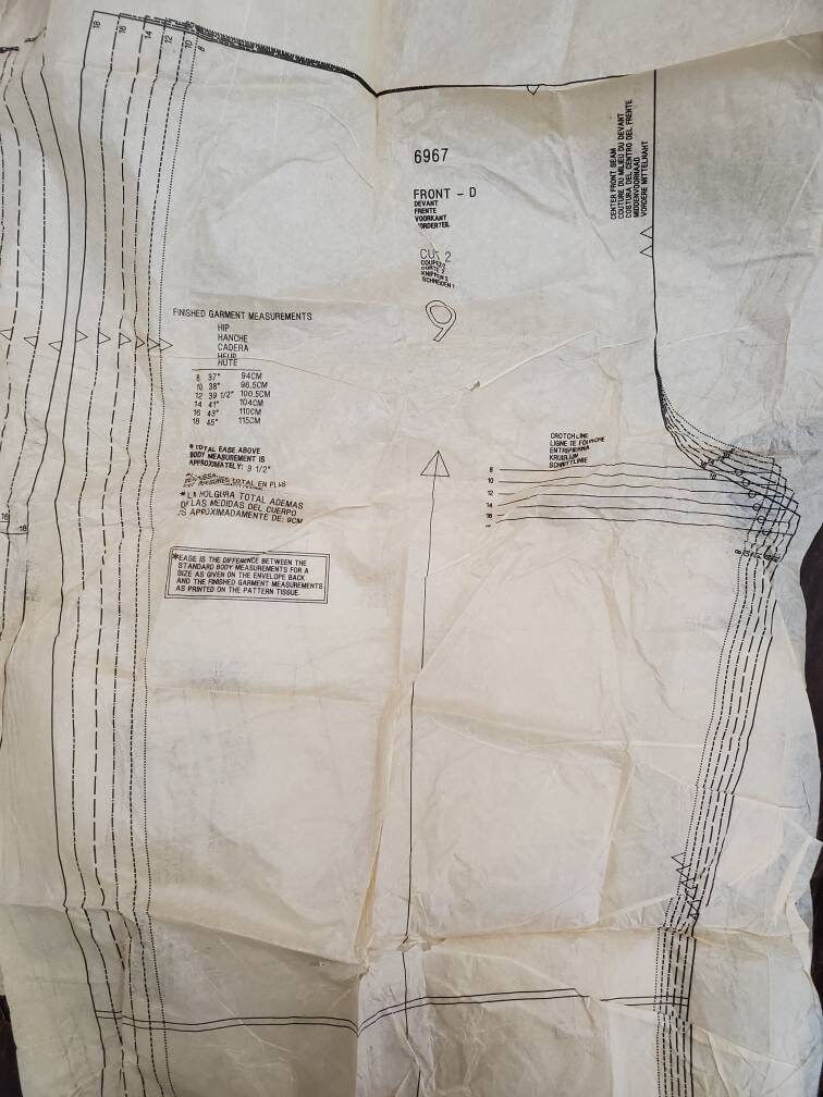 Partially CUT: New Look 6967 Pattern, Women's Blouse Pattern ...