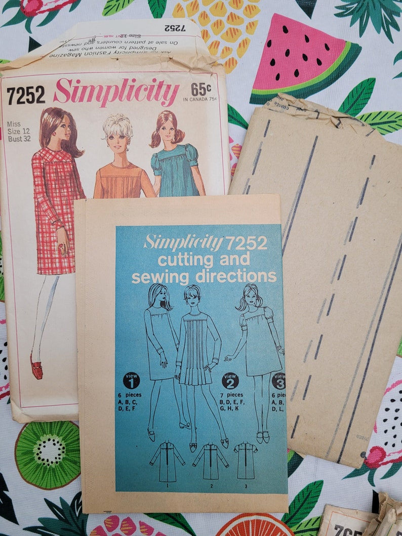 CUT: Simplicity 7252 Pattern, Simplicity 7580 Pattern, Simplicity 7634 ...
