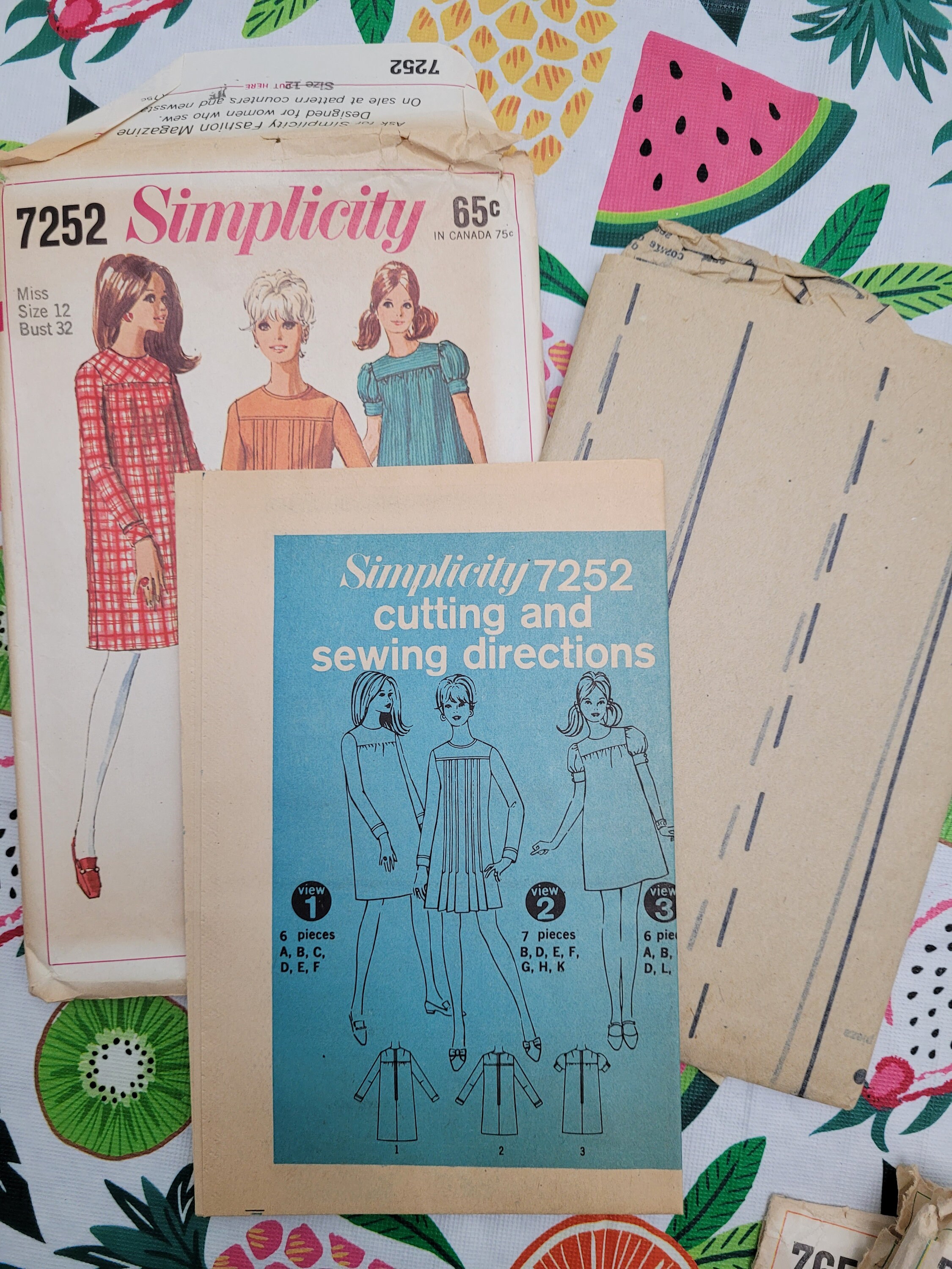 CUT: Simplicity 7252 Pattern, Simplicity 7580 Pattern, Simplicity 7634 ...