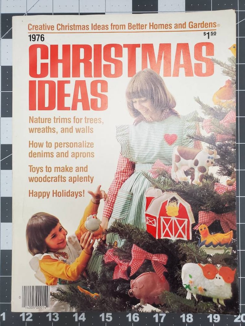 1976 Christmas Ideas Magazine From Better Homes and Gardens, Holiday ...