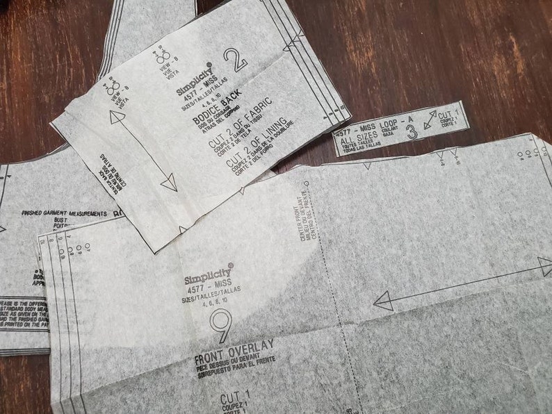 CUT & COMPLETE Simplicity 4577 Pattern, Evening Gown Pattern long or ...