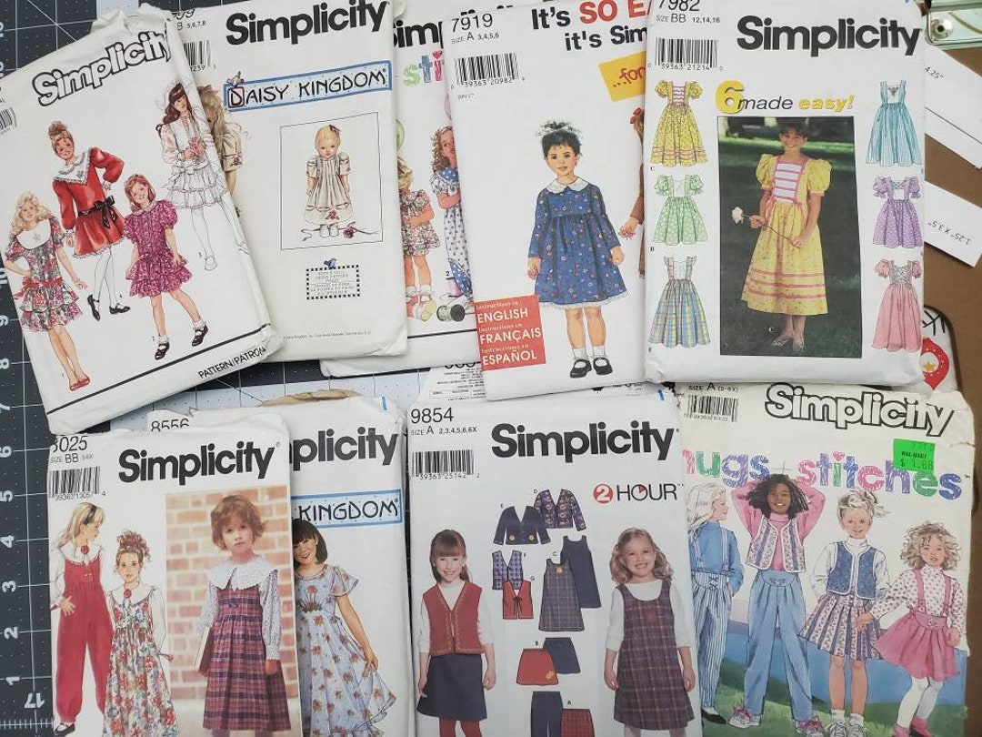 CUT: Simplicity 7093 Pattern, Simplicity 7643, Simplicity 7999 ...