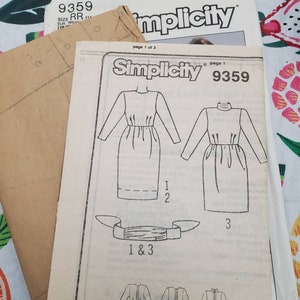 UNCUT: Simplicity 5665 Sewing Pattern, Simplicity 9359 Pattern ...
