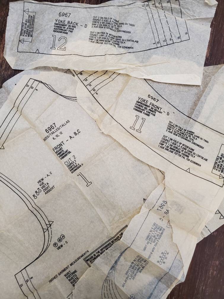 Partially CUT: New Look 6967 Pattern, Women's Blouse Pattern ...