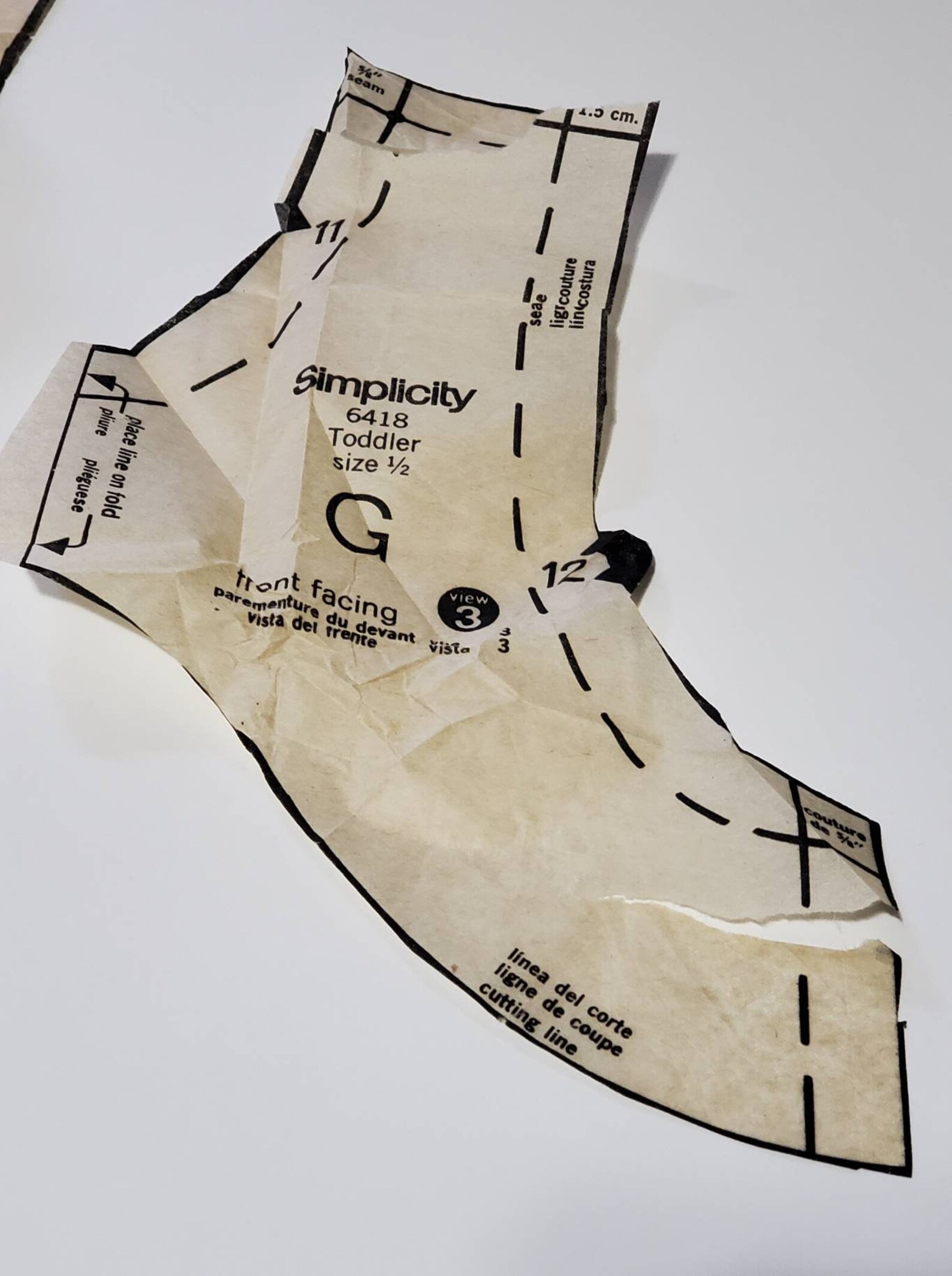 PARTIALLY CUT: Simplicity 6418 Pattern, Toddler/infants' Playsuit, Bell ...