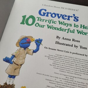 Grover's 10 Terrific Ways to Help Our Wonderful World by Anna Ross ...