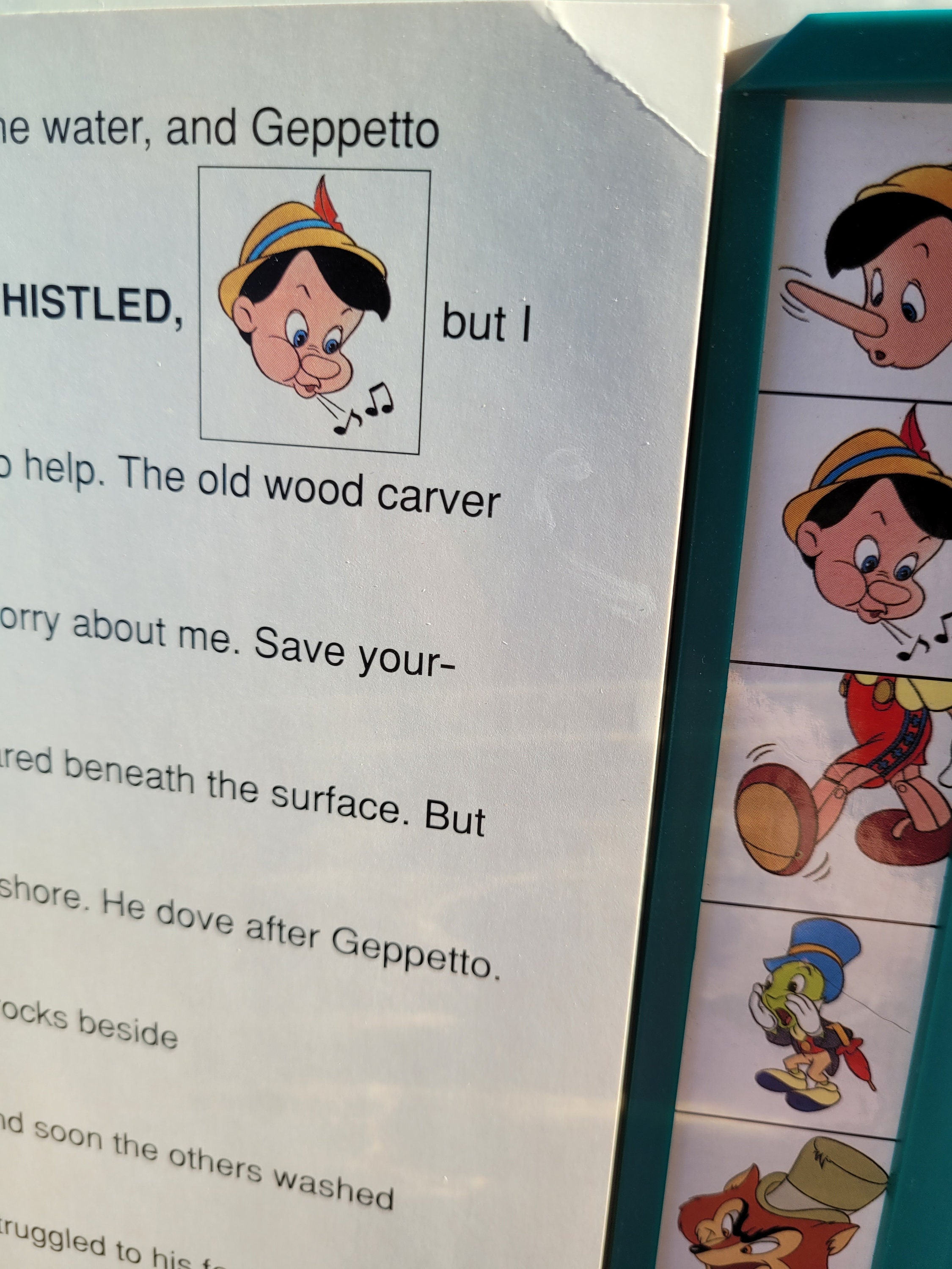 Disney Pinocchio Book, A Golden Sight 'N' Sound Book, Electronic ...