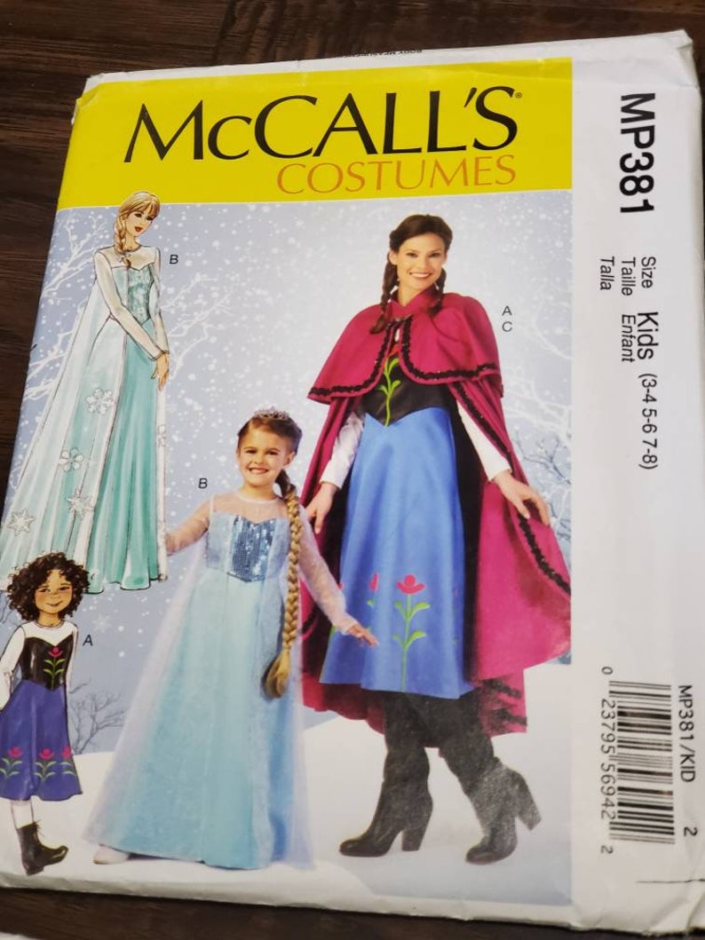UNCUT: Mccall's Costumes Sewing Patterns, Mccall's MP381, Mccall's ...