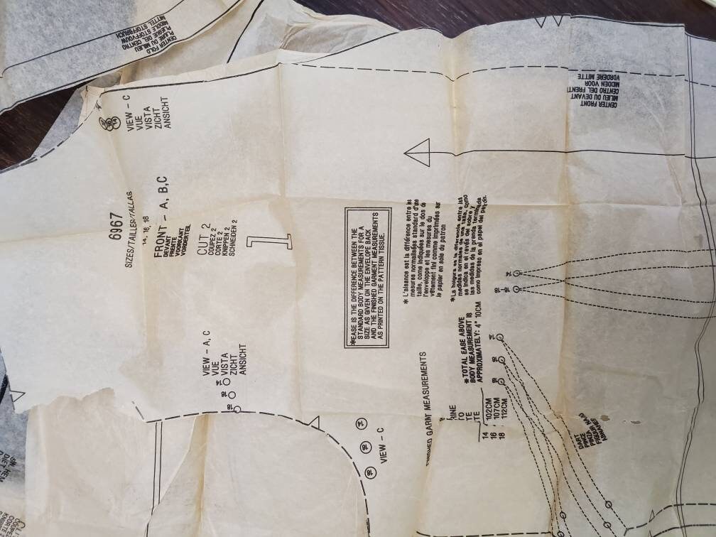 Partially CUT: New Look 6967 Pattern, Women's Blouse Pattern ...