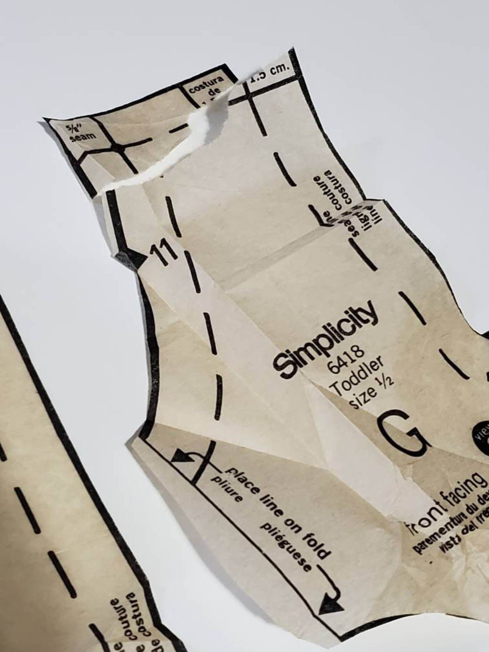 PARTIALLY CUT: Simplicity 6418 Pattern, Toddler/infants' Playsuit, Bell ...