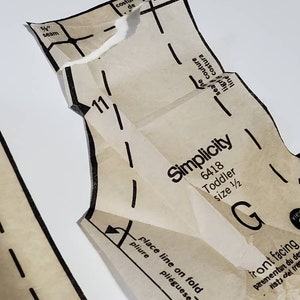 PARTIALLY CUT: Simplicity 6418 Pattern, Toddler/infants' Playsuit, Bell ...