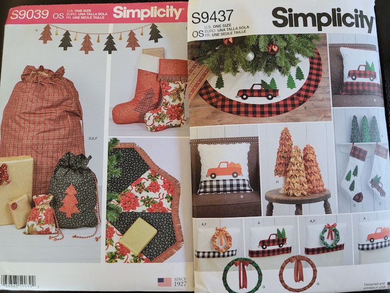 UNCUT: Simplicity 9039 Pattern, Simplicity 9437 Pattern, Holiday ...
