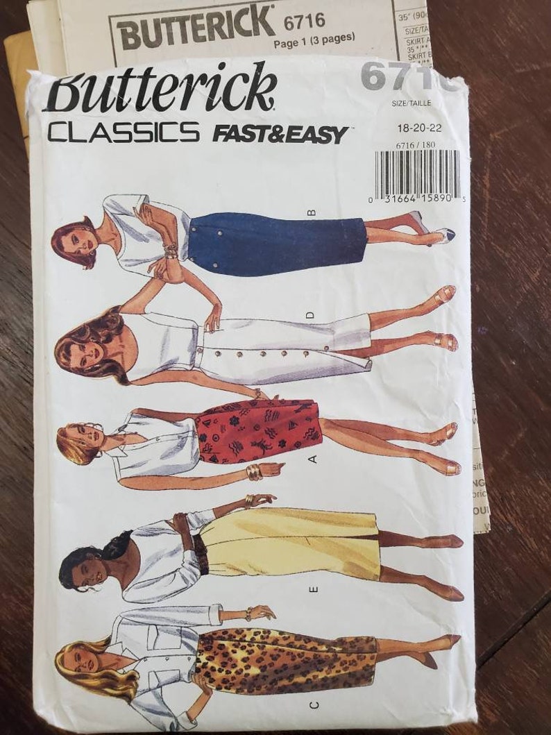 UNCUT: Butterick Patterns Butterick 4629, Butterick 4713, Butterick ...