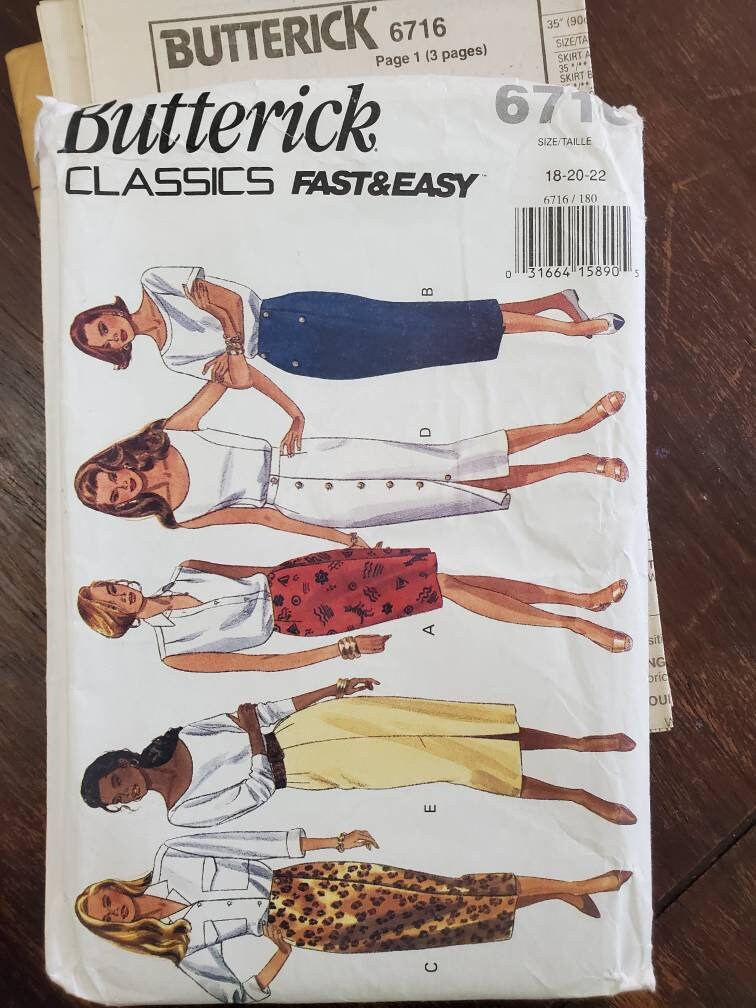 UNCUT: Butterick Patterns | Butterick 4629, Butterick 4713, Butterick ...