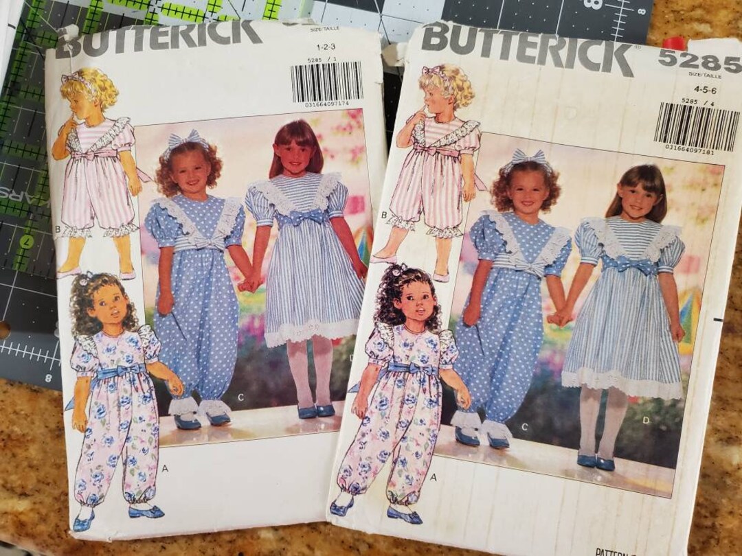 CUT: Butterick 5285 Patterns, Toddlers' /children's Dress Pattern ...