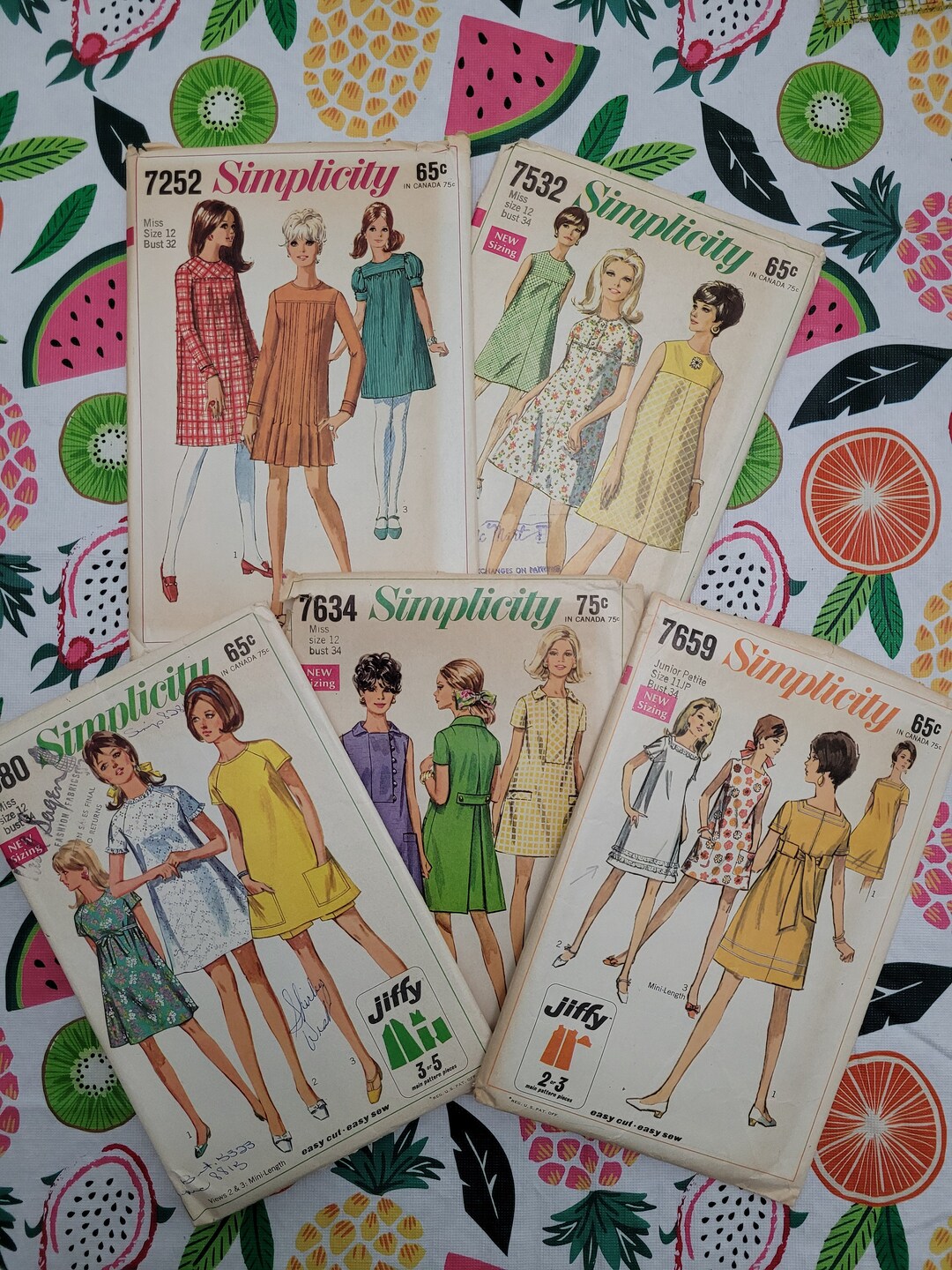 CUT: Simplicity 7252 Pattern, Simplicity 7580 Pattern, Simplicity 7634 ...
