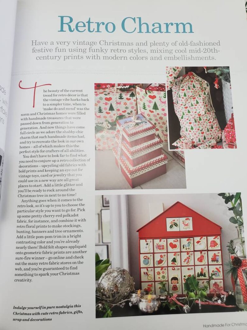 Handmade for Christmas Book, Easy Crafts and Creative Ideas for Sewing ...