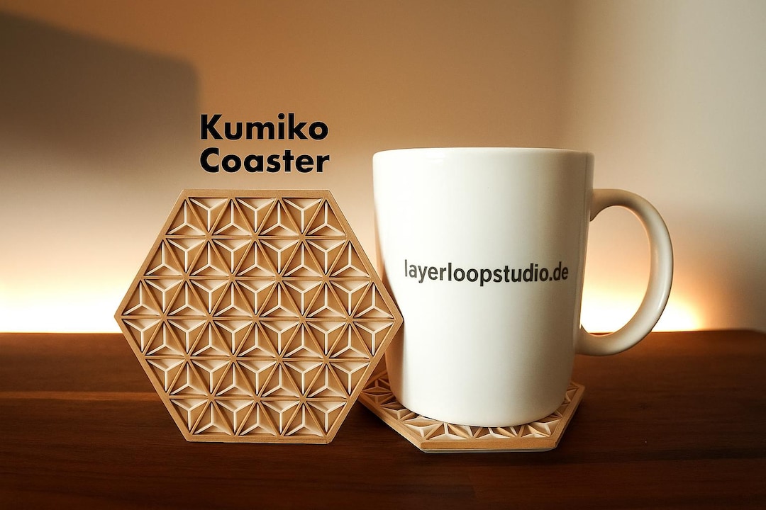 Kumiko Coasters – 3d-printed Cup Coasters in Japanese Design - Etsy
