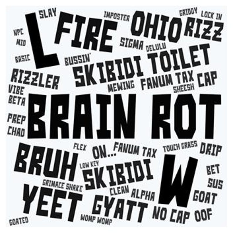 Gen Alpha "brain Rot" Shirt Graphic for Teens/pre-teens - SVG Vector ...