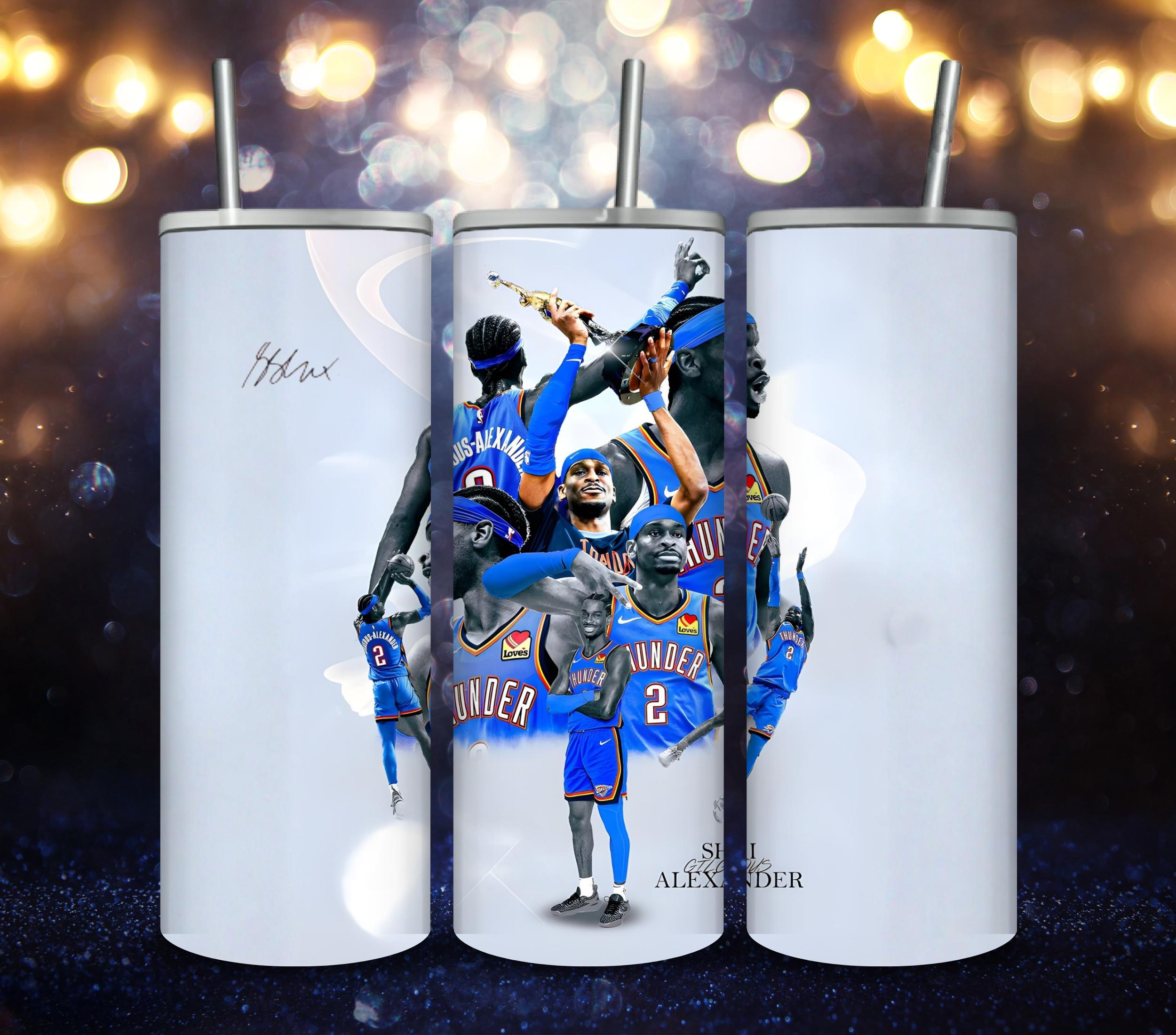 Shai Gilgeous-alexander Tumbler Wrap PNG | SGA OKC Basketball Fan Gift ...