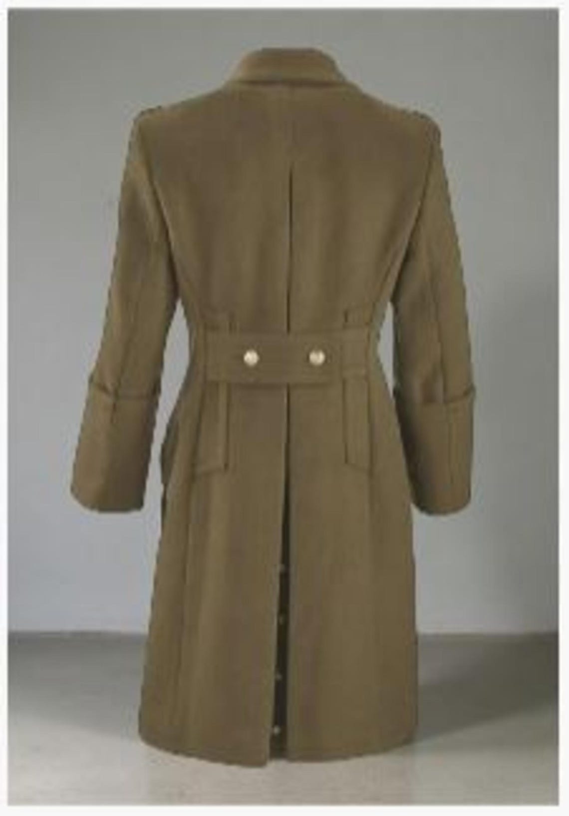 Men's 1970s Military Wool Overcoat, Double Breasted Trench Coat, Hussar ...