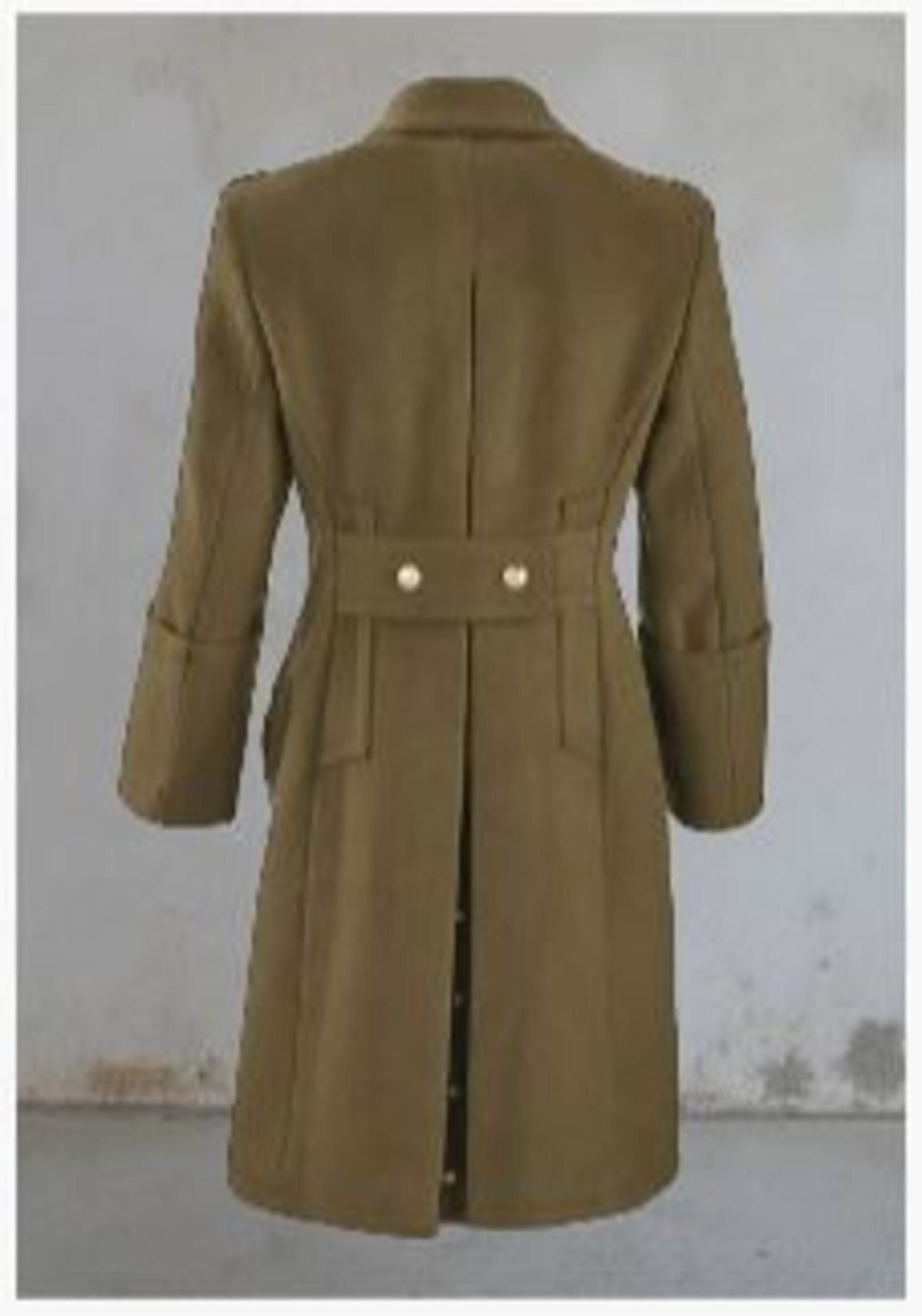 Men's 1970s Military Wool Overcoat, Double Breasted Trench Coat, Hussar ...