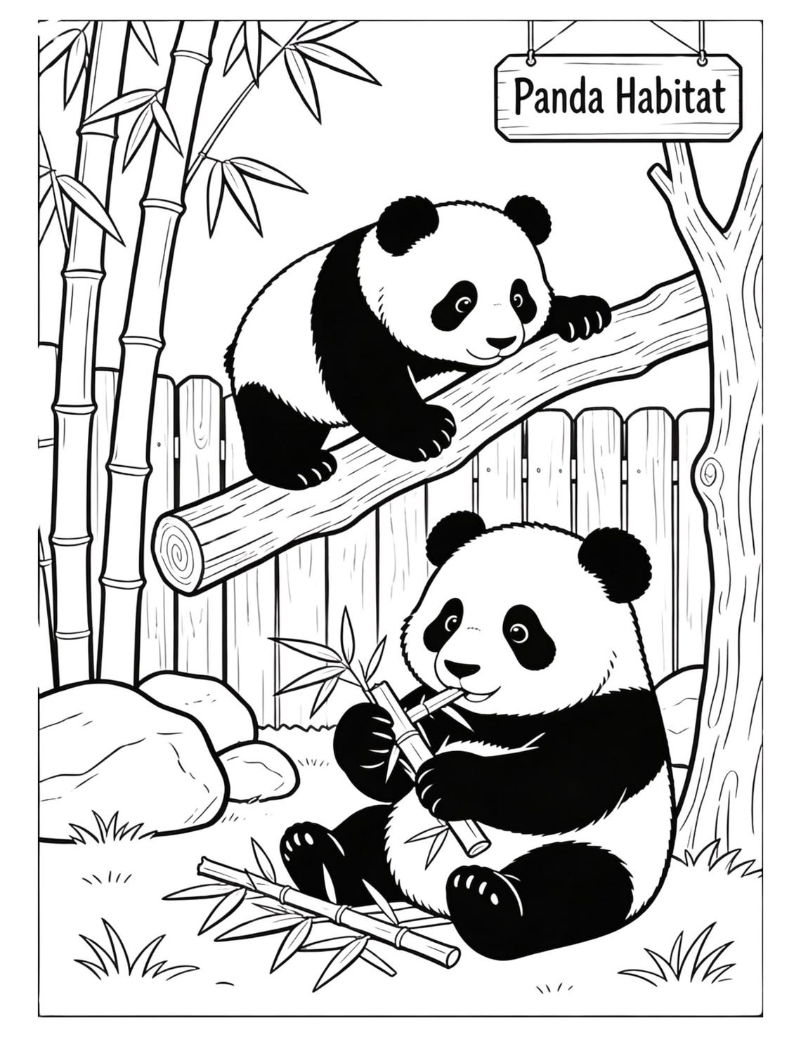 Printable Kids Coloring Pages A Day at the Zoo - Etsy
