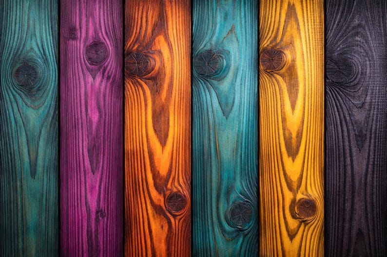 6 Color Kit Wood Dye –powdered Water-based -turquoise Blue,pink ...