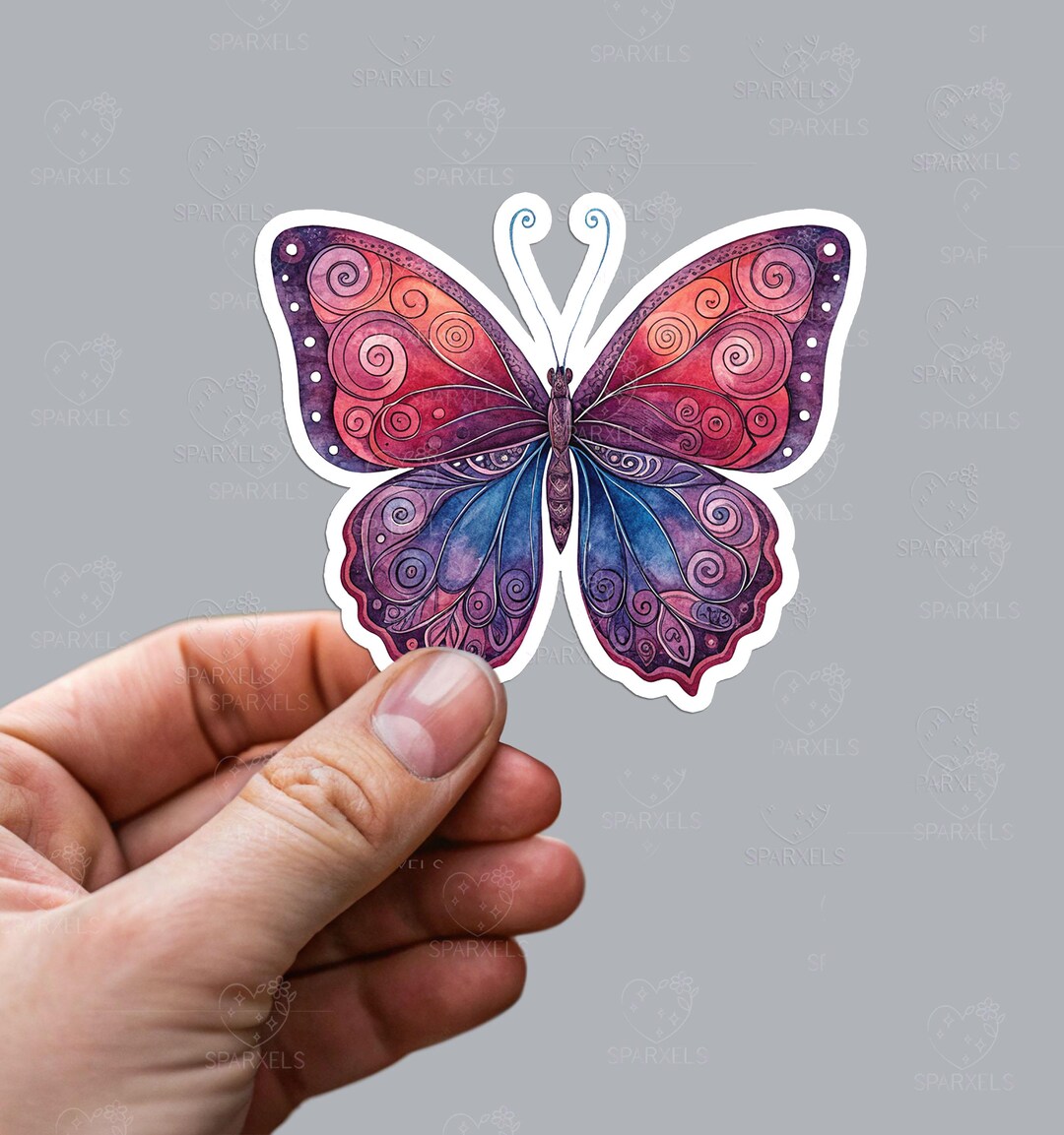 Die-cut Sticker Mockup - Sticker in Hand - Small and Large Stickers ...