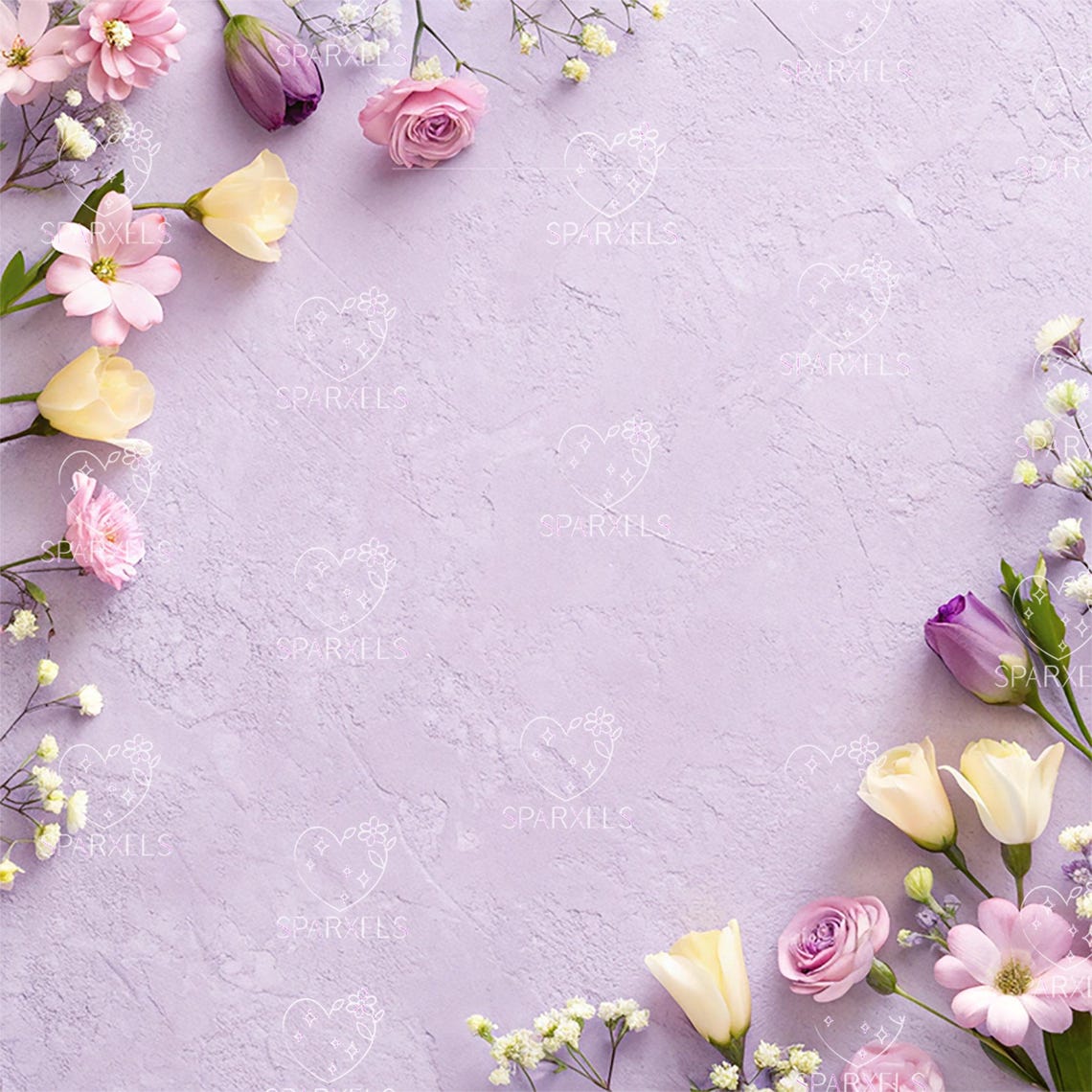 Flat Lay Backgrounds, Printable Floral Stationary, Product Backdrops ...