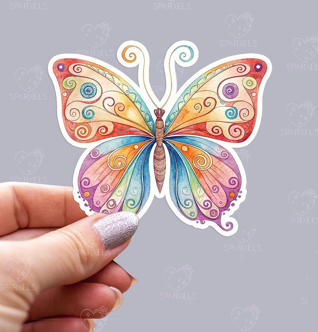 Die-cut Sticker Mockup - Sticker in Hand - Small and Large Stickers ...