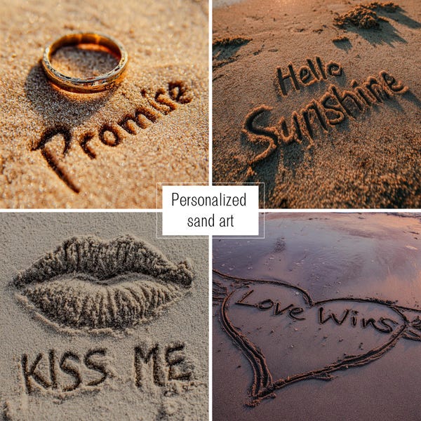Sand Writing - Etsy