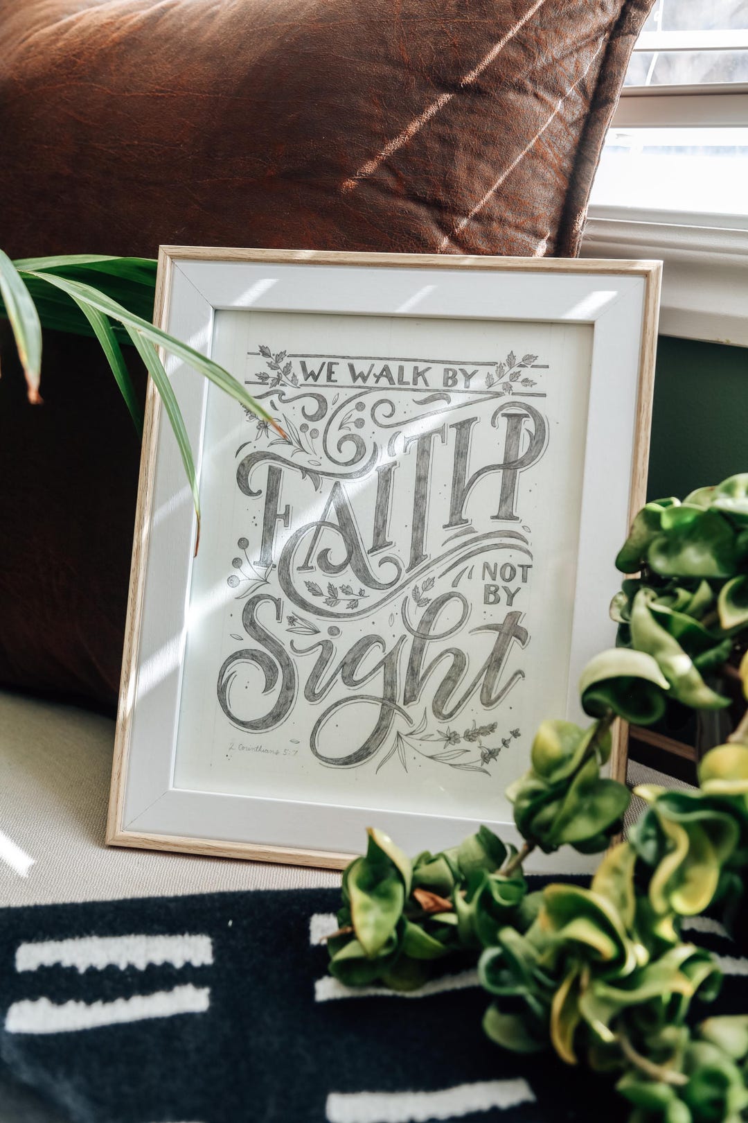 Faith & Counsel Unframed Art Print, Christian Art, Jesus, Scripture ...