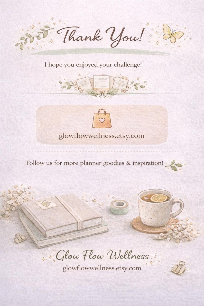 28-day Habit Challenge Printable | Wellness Planner Bundle | 70 ...