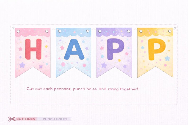 Unicorn Birthday Party Printable Bundle | Games, Hats, Banner (instant ...