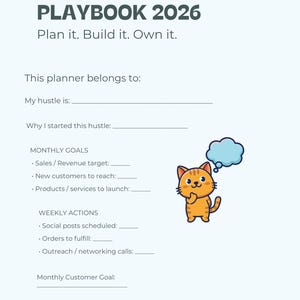 Lexi Brooke Cat Planner - Etsy