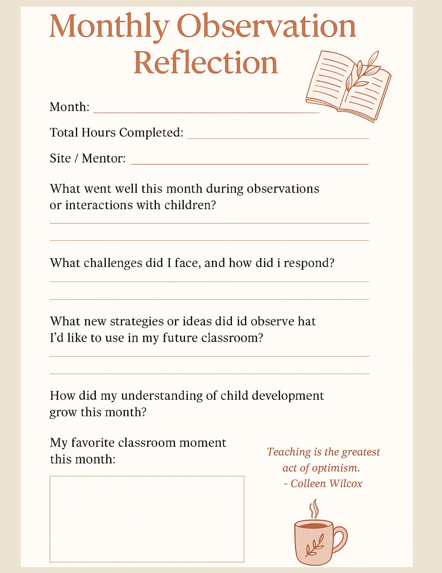 ECE Lesson Plan Notebook | Early Childhood Planner (123 Pages) - Etsy