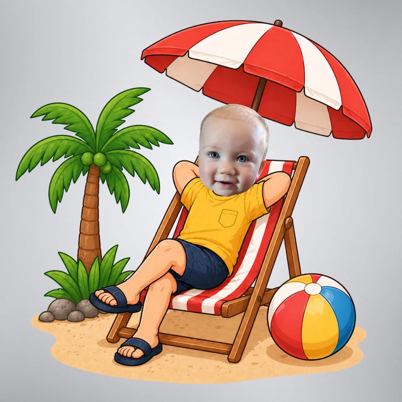Summer Kids Add Face, Cut and Paste Activity, Bulletin Board Decor ...