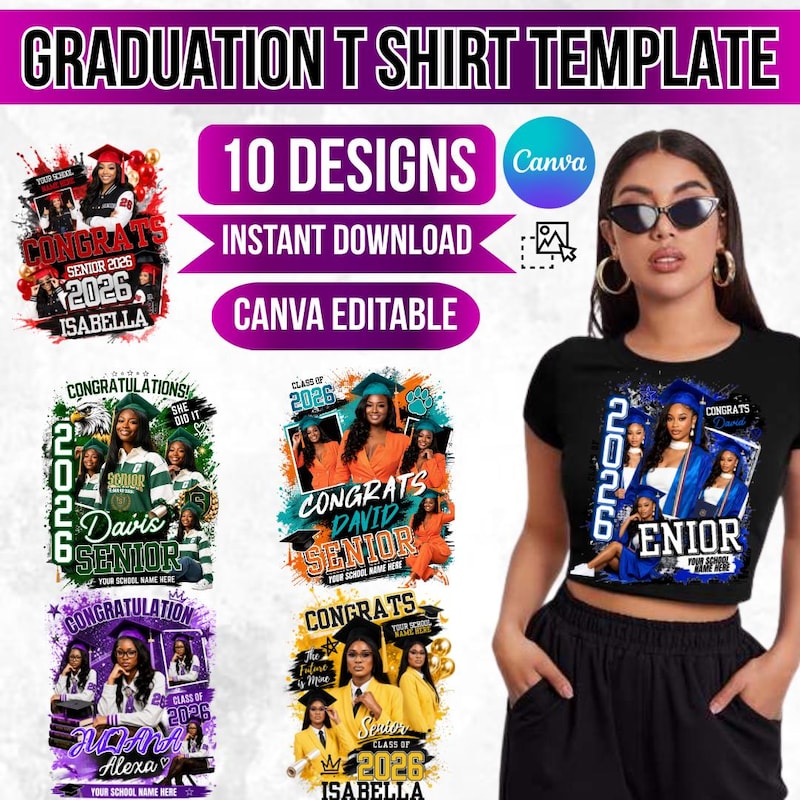 Graduation Boys Template - Etsy