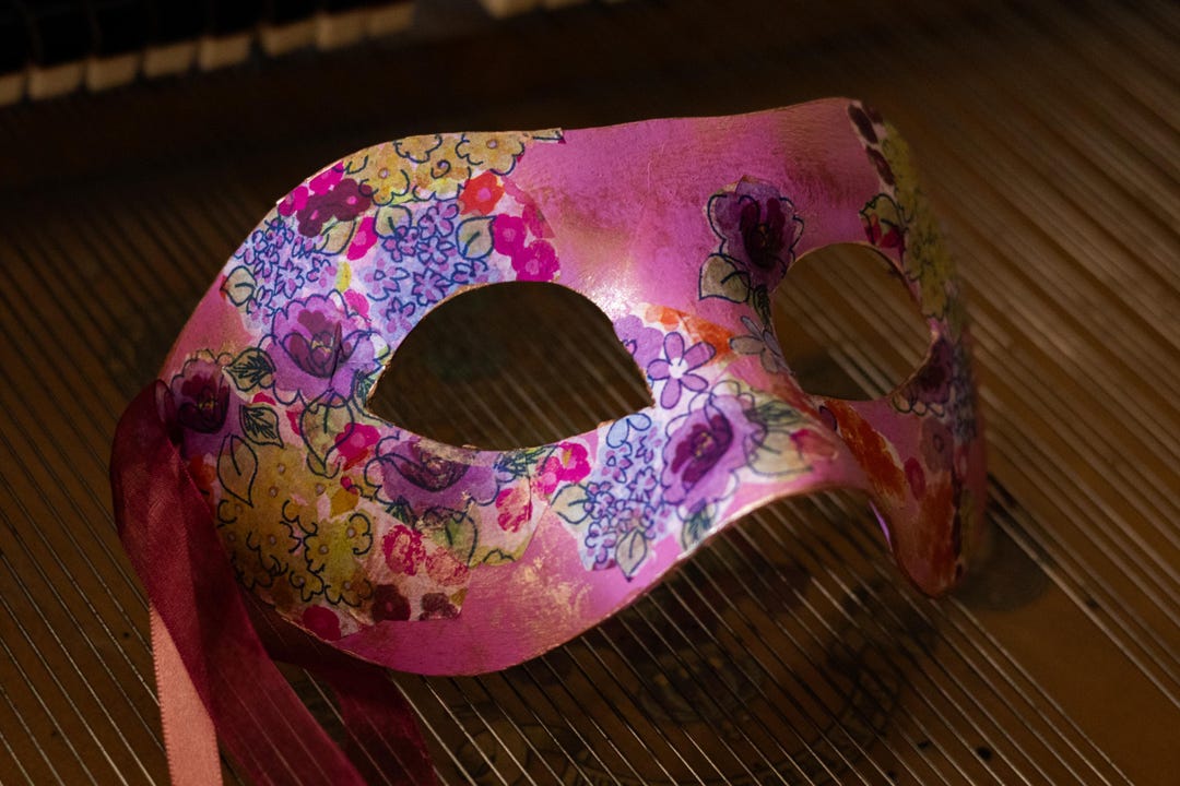 Bridgerton Inspired Venetian Mask, Handmade, One-of-a-kind - Etsy