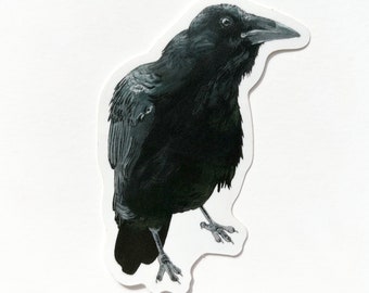Raven Sticker - Etsy